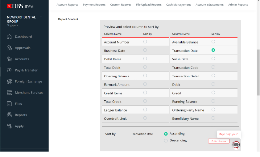 How to download DBS bank statements – CSV format – Counto Help Site