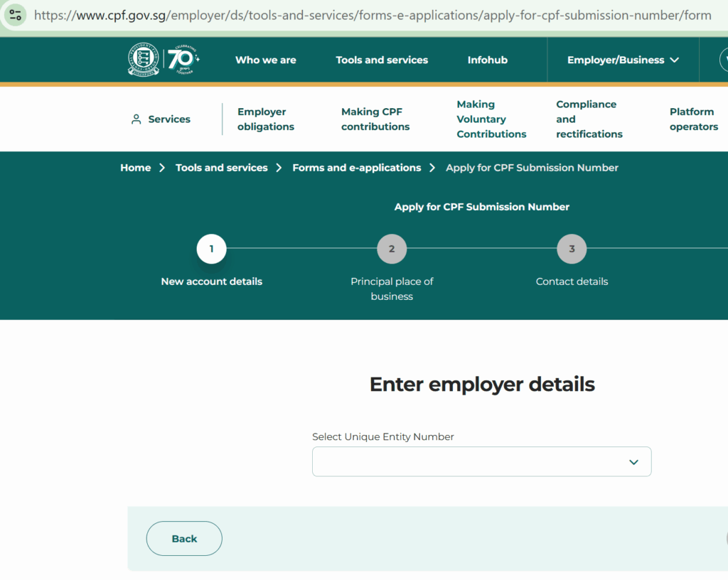 How to Apply for CPF Submission Number (CSN) – Counto Help Site